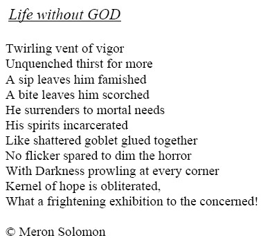Life without GOD - Meron Solomon